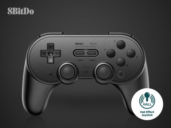 8BitDo PRO 2 Gamepad Hall Effect - Black New Edition