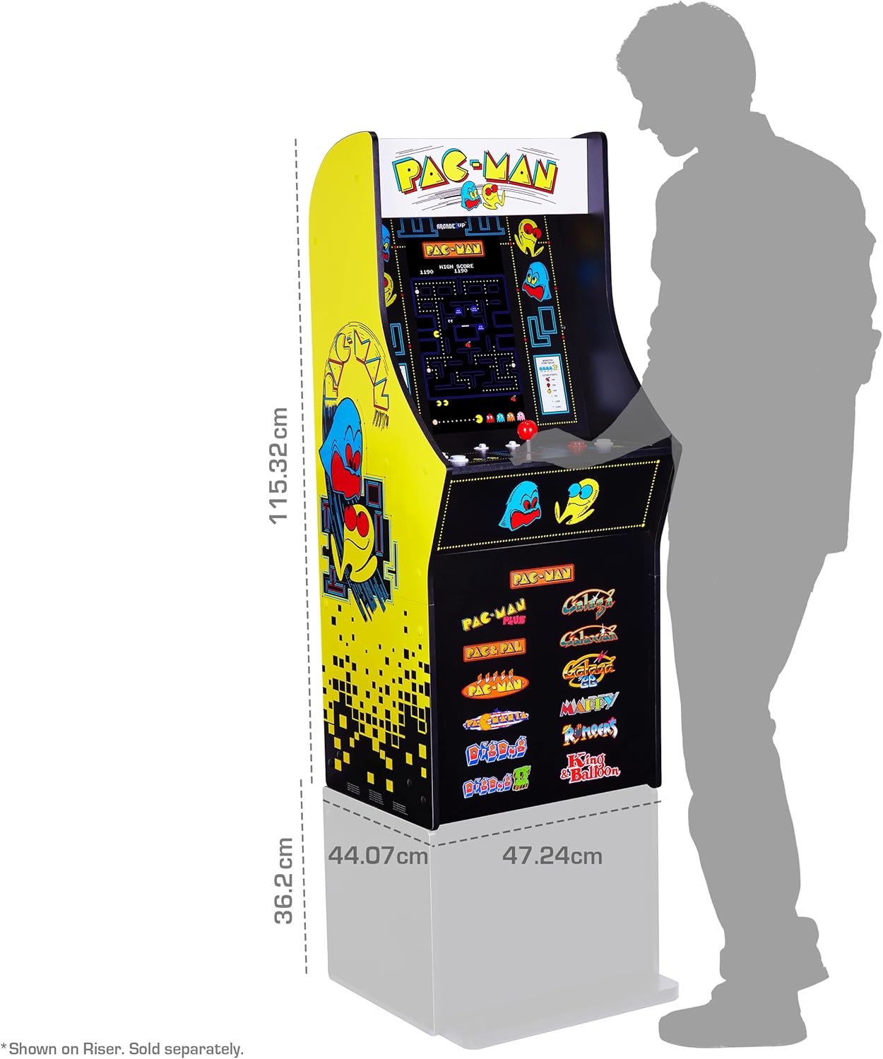 Borne Arcade1Up PAC-Man Classic SE (Slim Edition) Arcade Machine