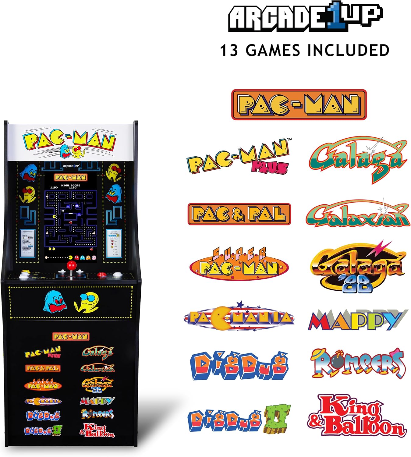 Borne Arcade1Up PAC-Man Classic SE (Slim Edition) Arcade Machine