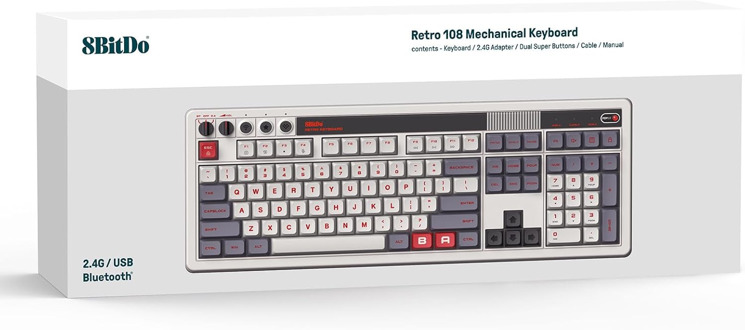 Retro Mechanical Keyboard N Edition (Qwerty 108 Keyboard)