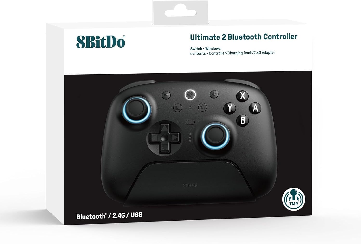 8BitDo Ultimate 2 Bluetooth - Switch 1 & 2 / PC Windows - Black Editio