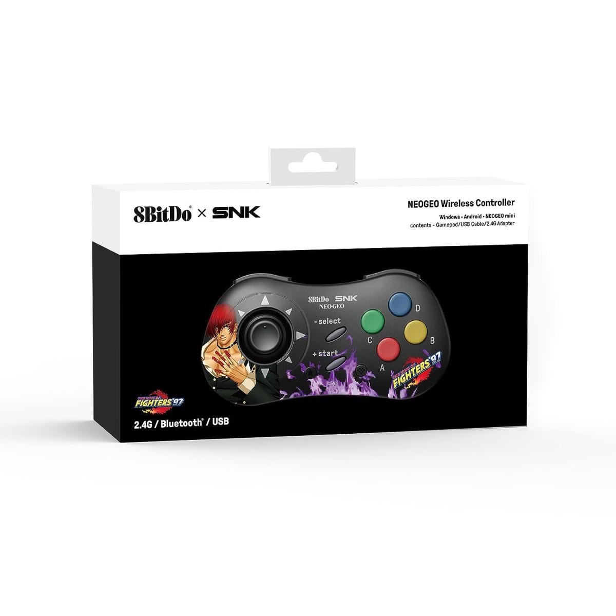 Iori Yagami Edition : 8Bitdo Manette Bluetooth Style SNK Neo Geo ...