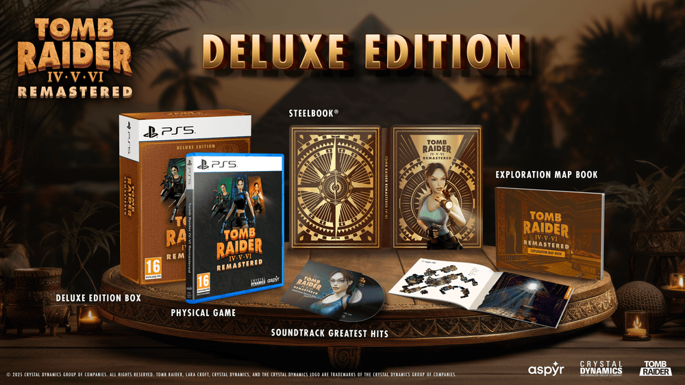 Tomb Raider IV-V-VI Remastered Starring Lara Croft Deluxe Edition PS5